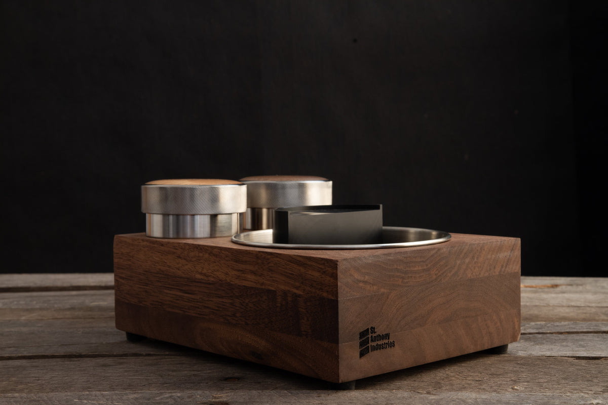Saint Anthony Industries The Bloc Espresso Knock Box + Tamp Station ...